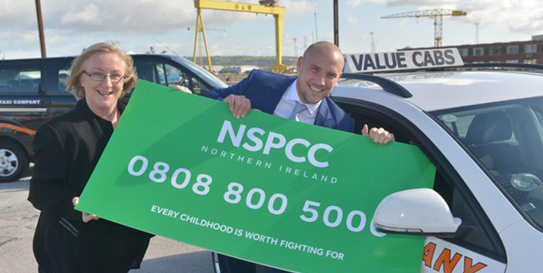 Value Cabs line up to help NSPCC Northern Ireland - Corporate Visit Belfast