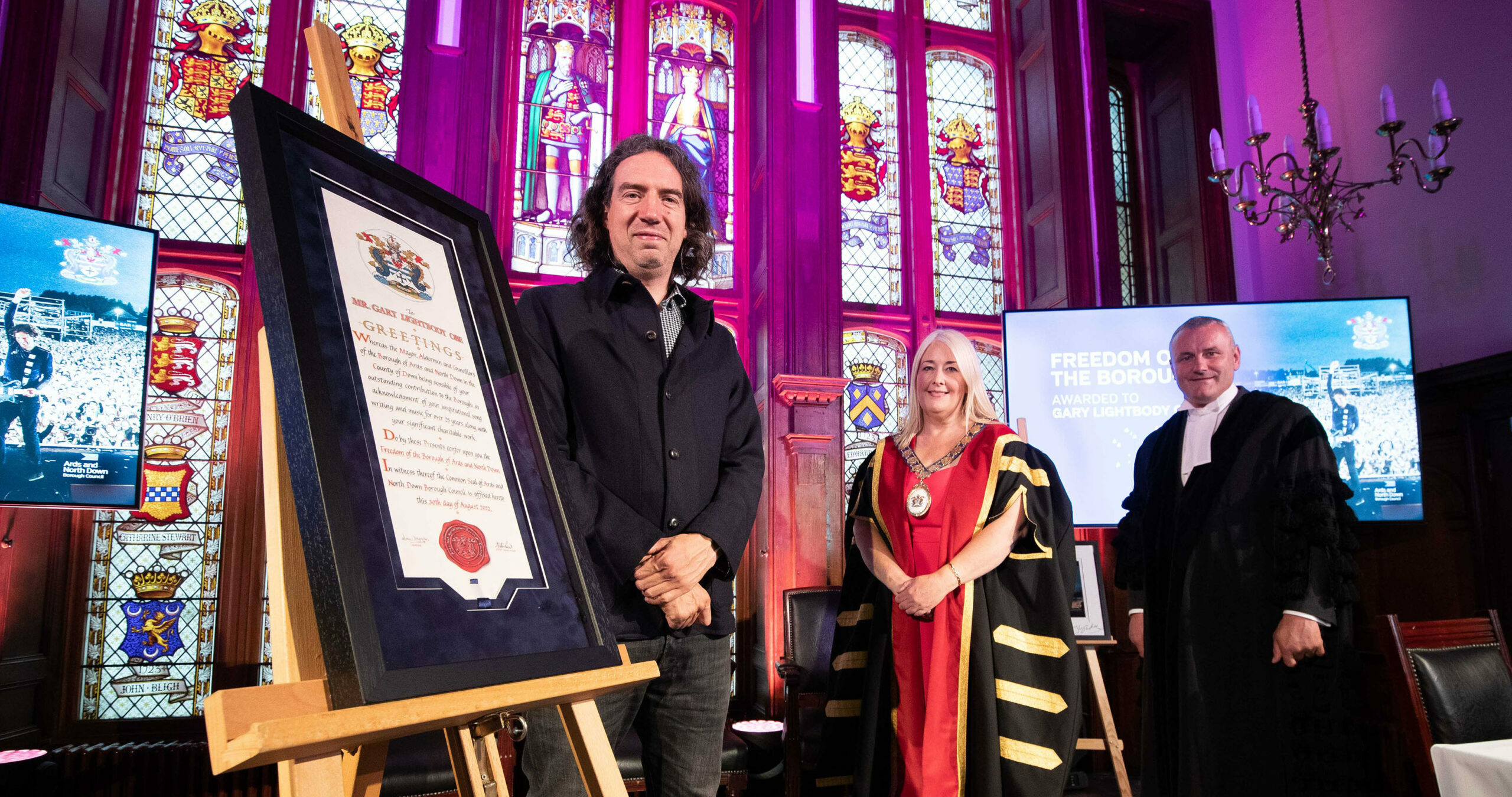 Gary Lightbody OBE awarded Freedom of the Borough - Corporate Visit Belfast