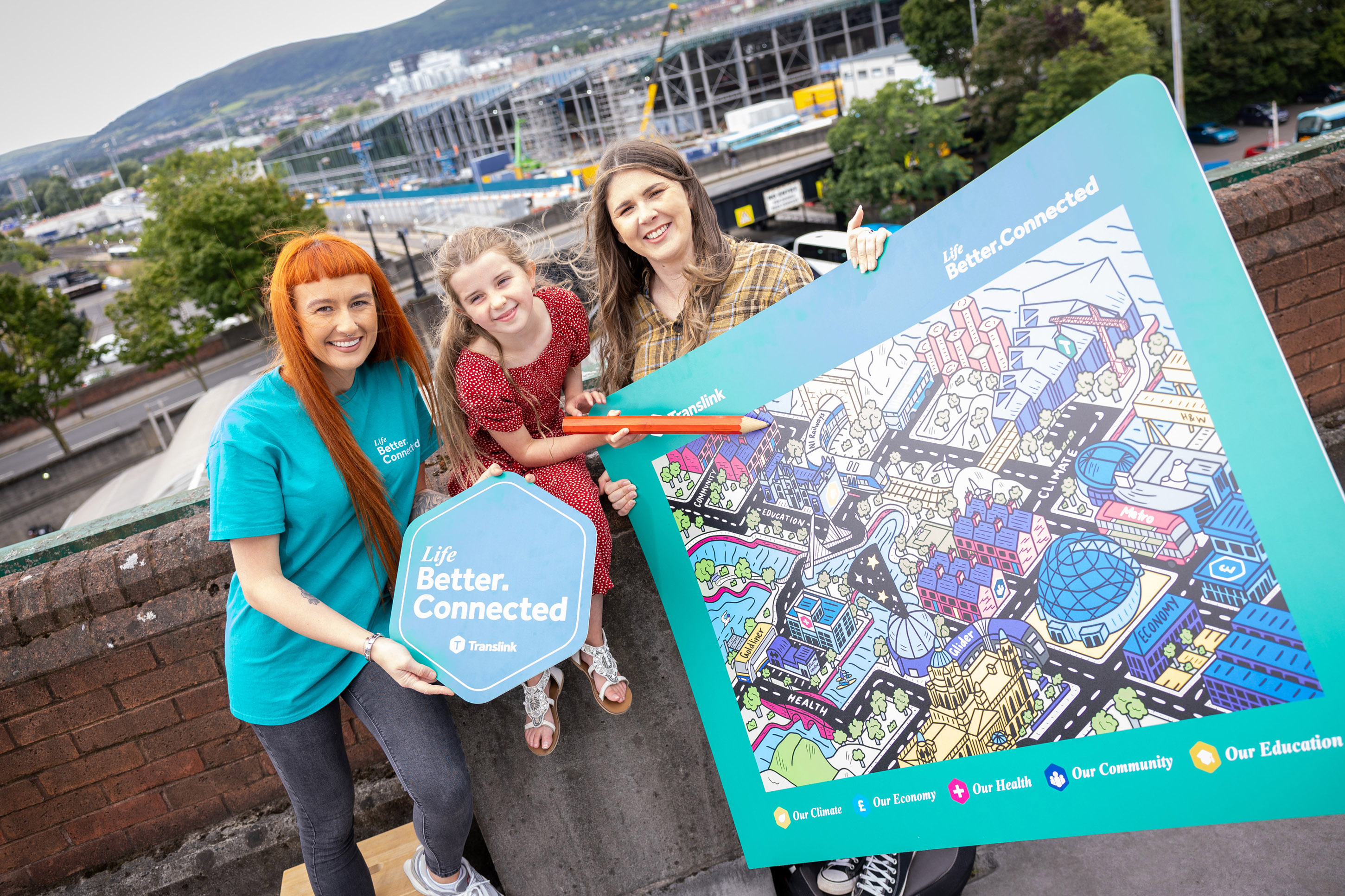 Translink Connecting Communities Through Colour - Corporate Visit Belfast